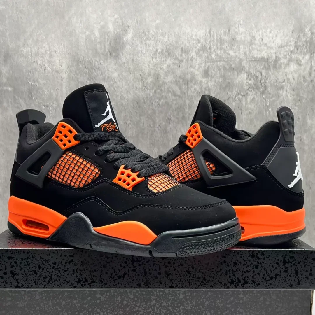 AJ 4 Orange Thunder Shoes Sneakers - nk0004803 - Rapcrushers